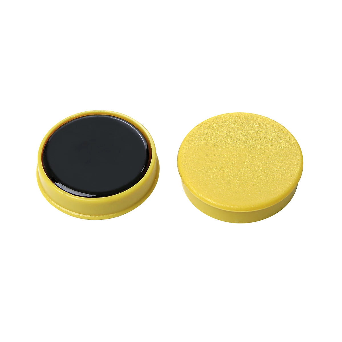 Industrial 10-Pack Plastic Flat Marker Magnets For Warehouses - 25mm D